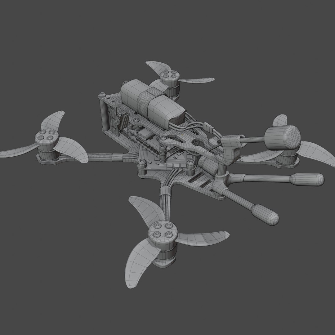 High Detailed and realistic 3d model of FPV Drone 3D - TurboSquid 2175915