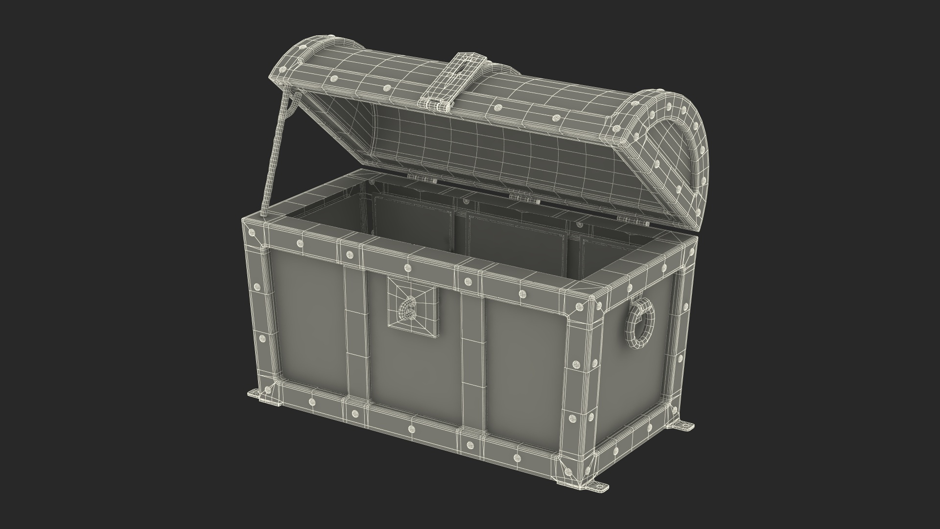 Ancient Wooden Chest Empty 3D Model - TurboSquid 2107283