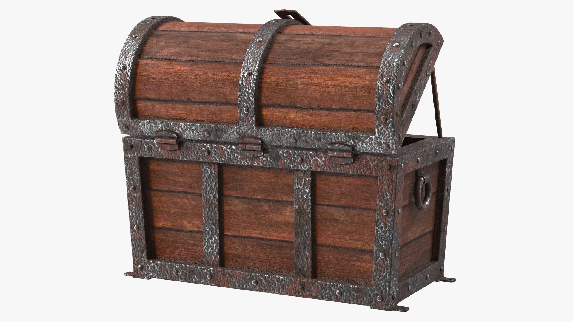 Ancient Wooden Chest Empty 3D model - TurboSquid 2107283