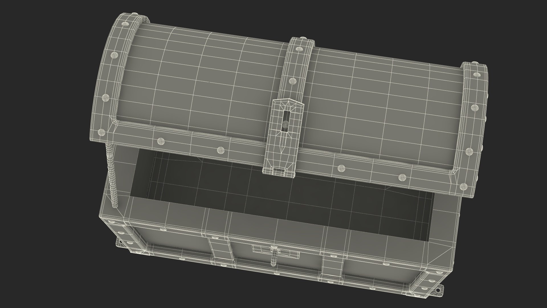 Ancient Wooden Chest Empty 3D Model - TurboSquid 2107283