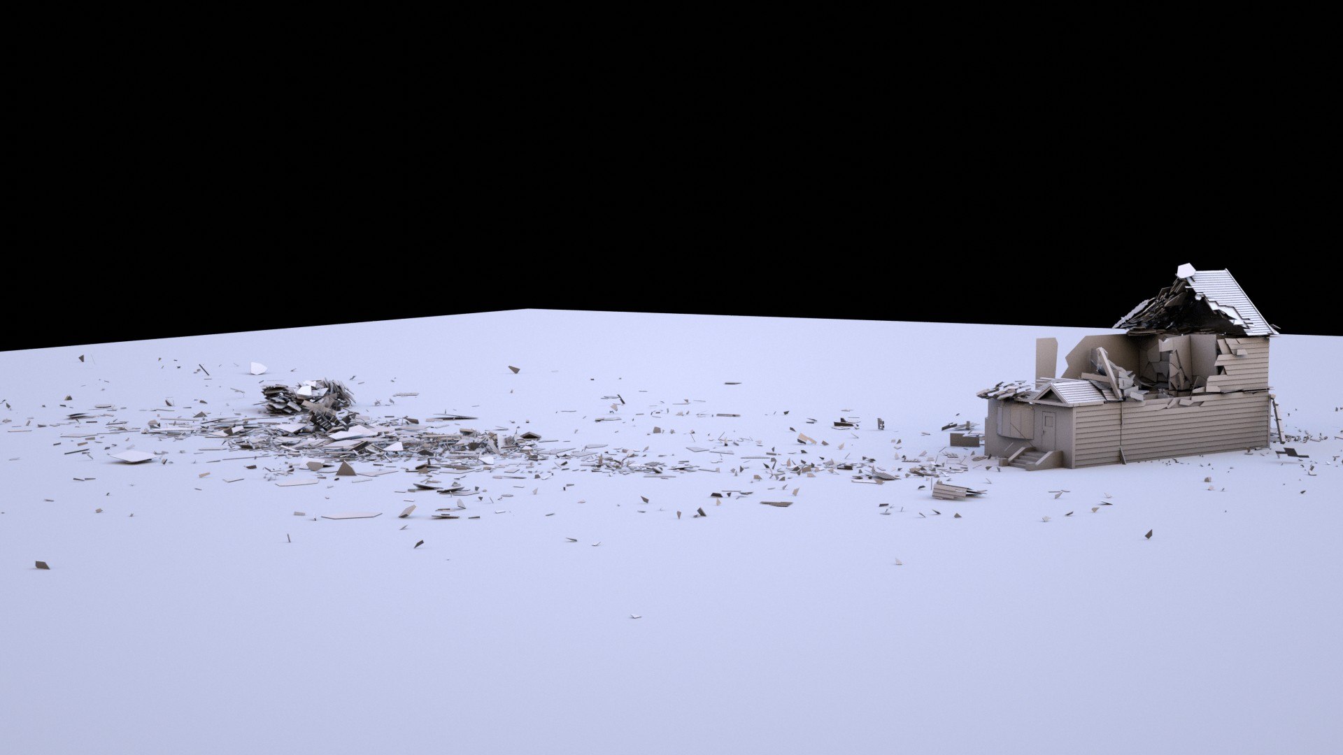 Destroyed House 3D Model - TurboSquid 1862780