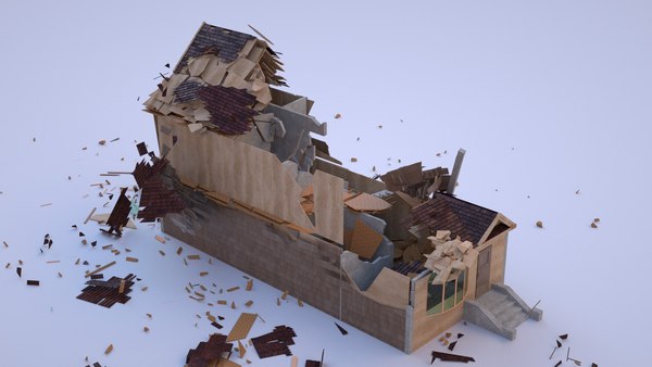 Destroyed House 3D model - TurboSquid 1862780
