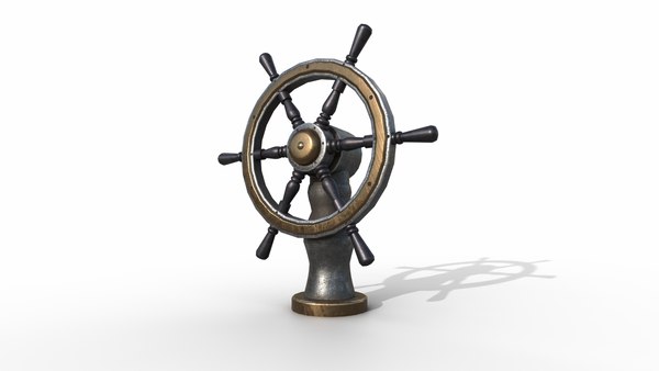 The helm of a sea ship or vessel PBR game ready Low-poly 3D model 3D ...
