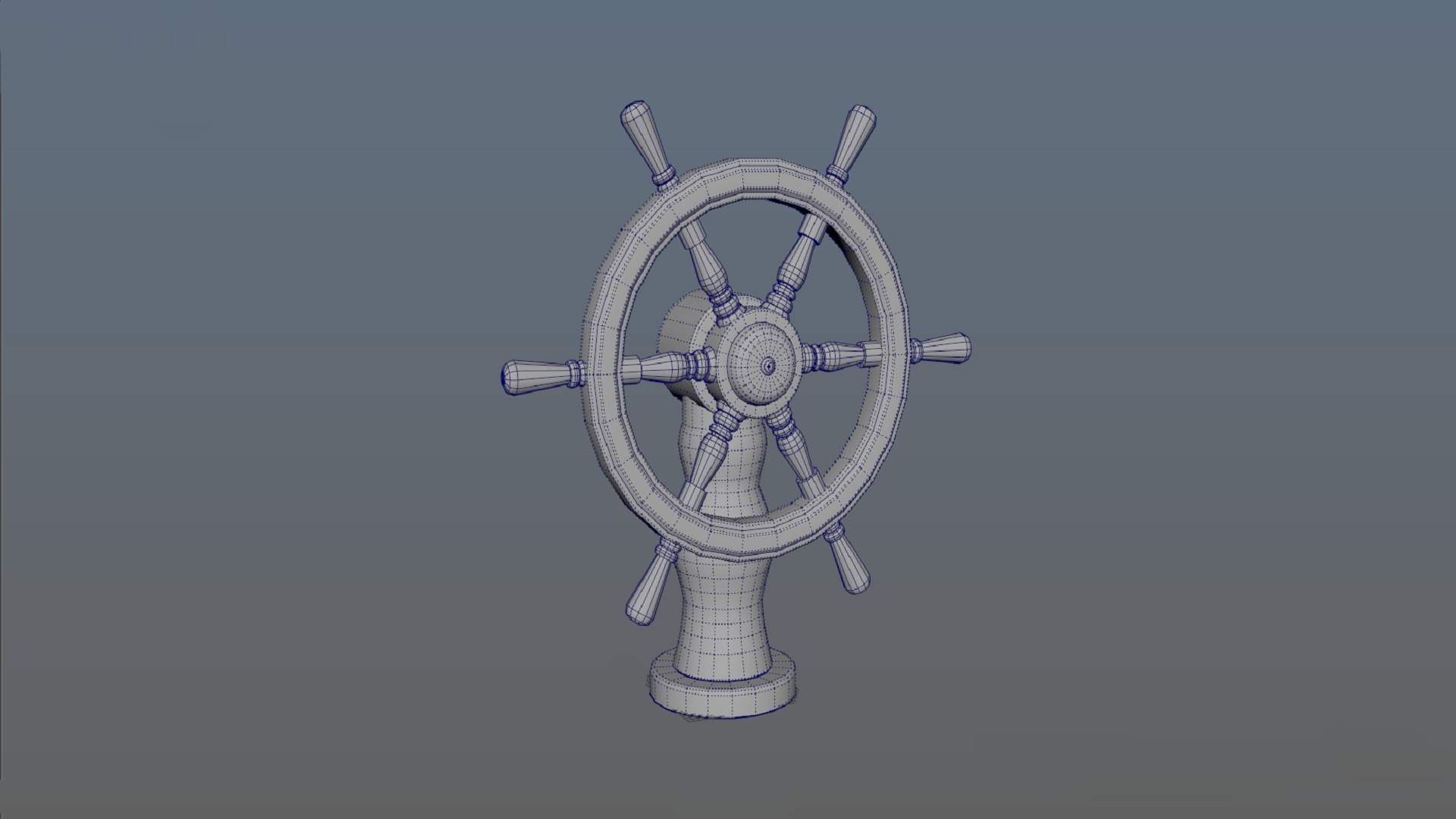 The Helm Of A Sea Ship Or Vessel PBR Game Ready Low-poly 3D Model 3D ...