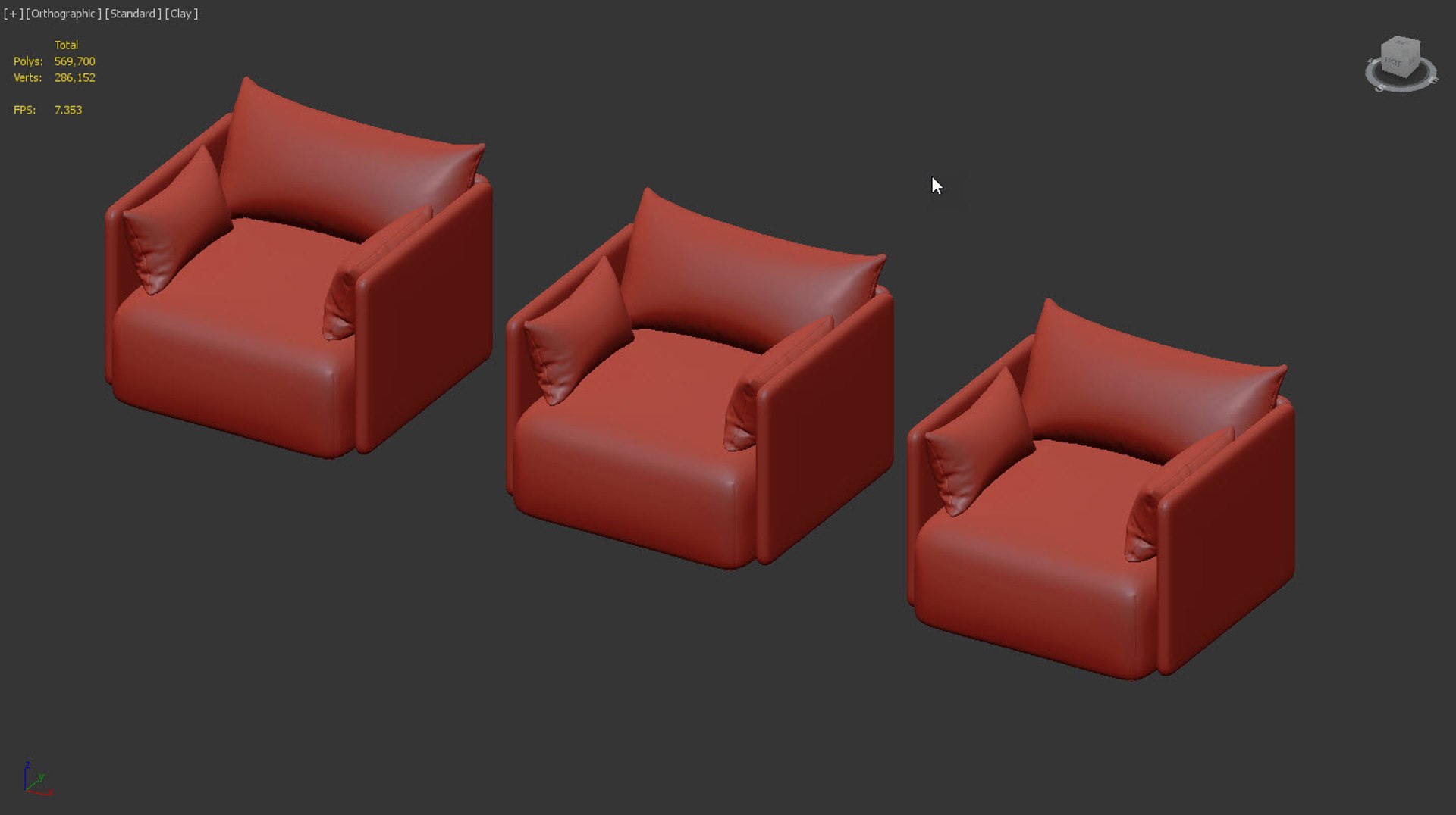3D Menu Chair Armchair Model - TurboSquid 1681480