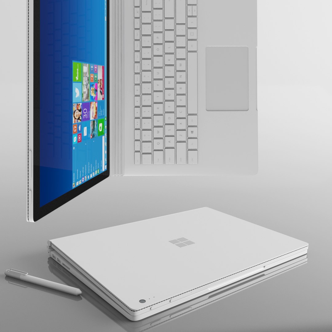 Surface Book 3d Model