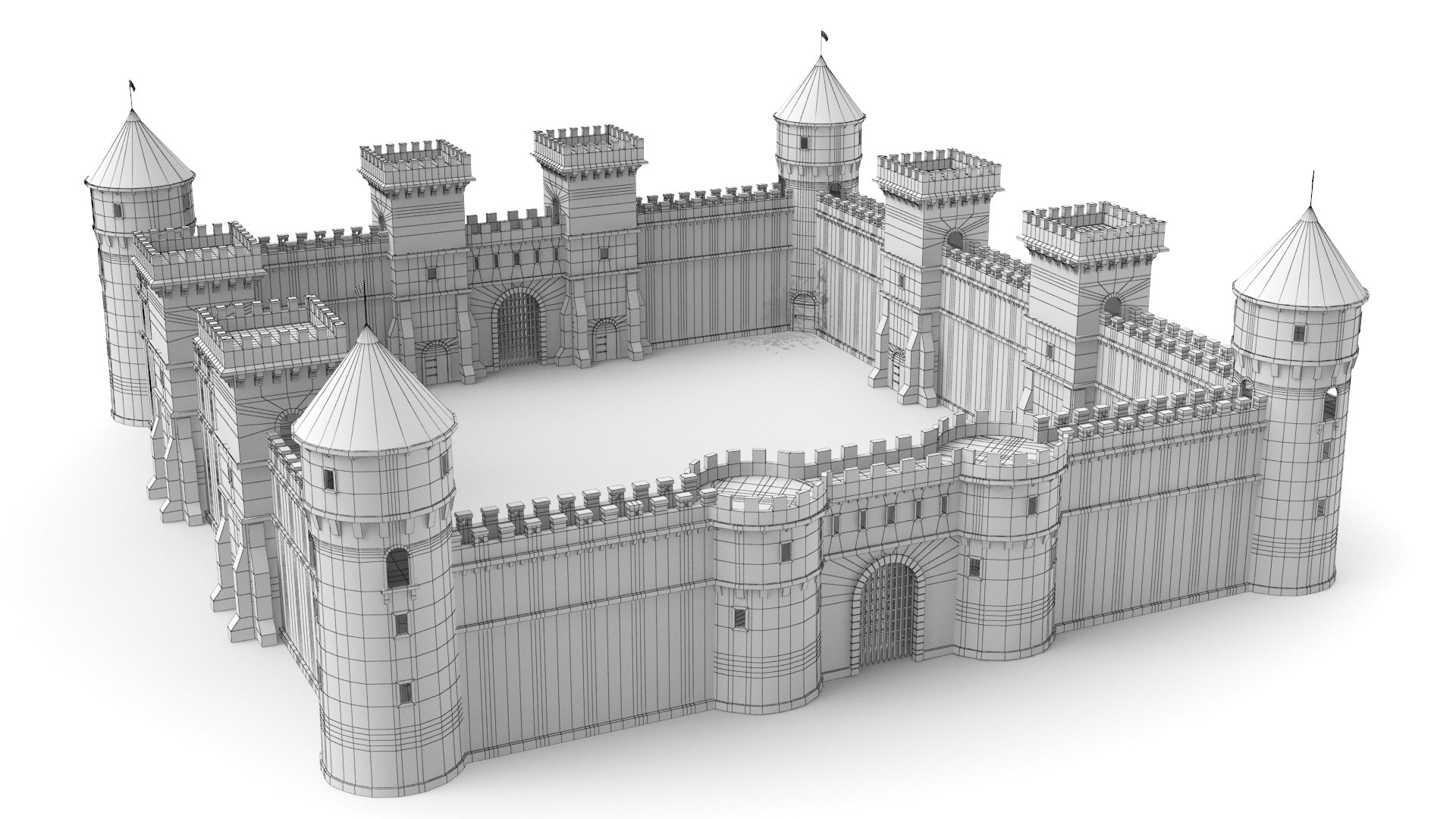 3D Real Castle - TurboSquid 1439141