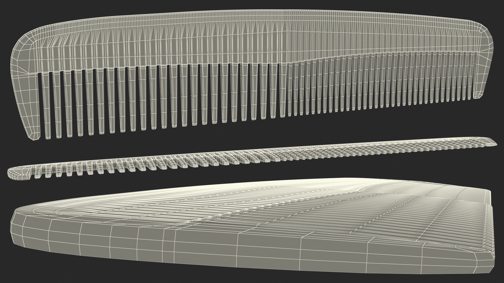 3D baxter california pocket comb model - TurboSquid 1625167