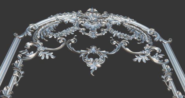 3d cartouche panel