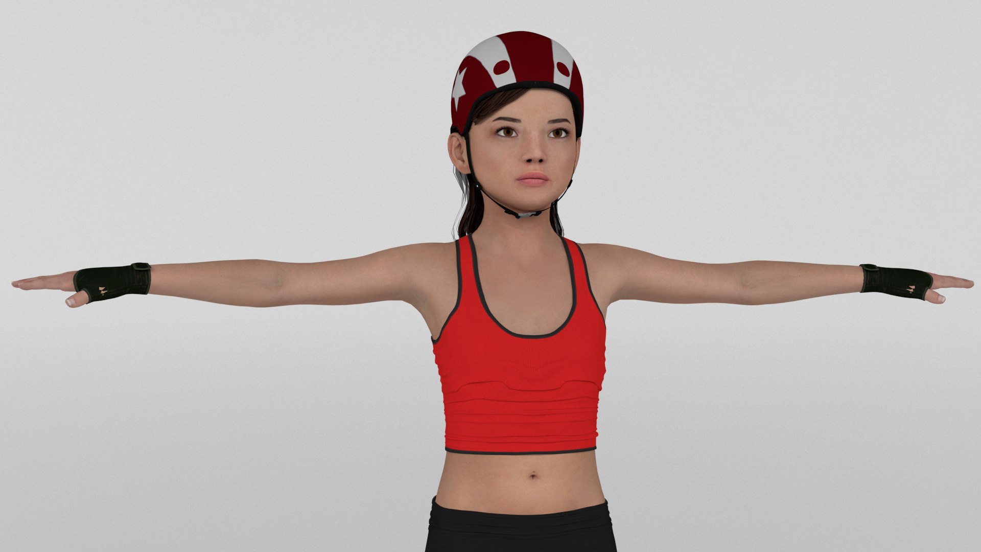 Roller Skater Girl 3d Model Turbosquid 1762495