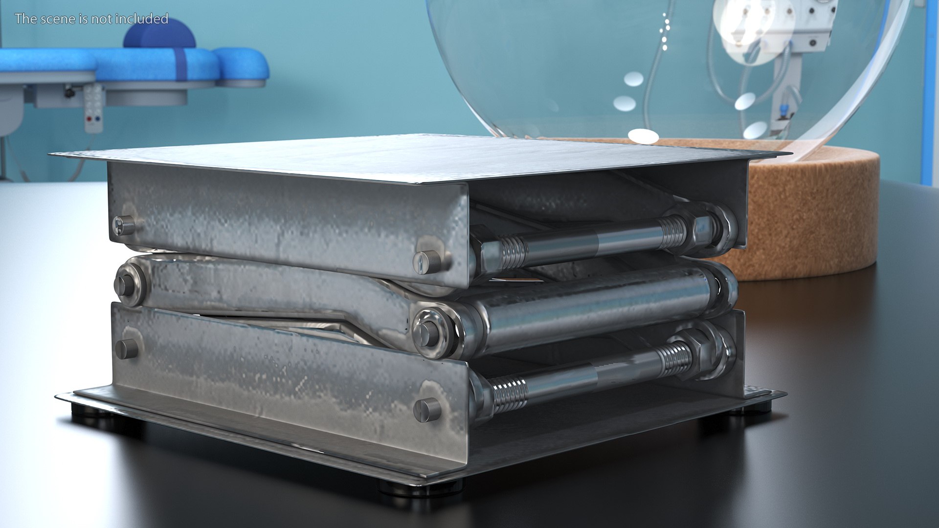 3D Stainless Steel Lab Jack - TurboSquid 1902157