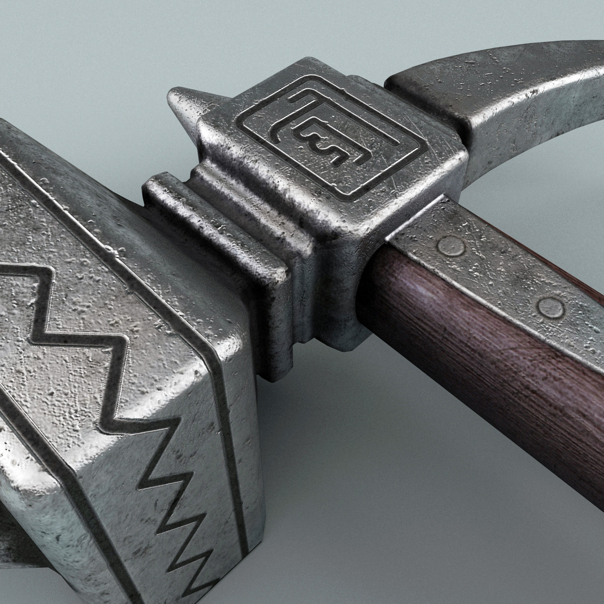 3d battle hammer model