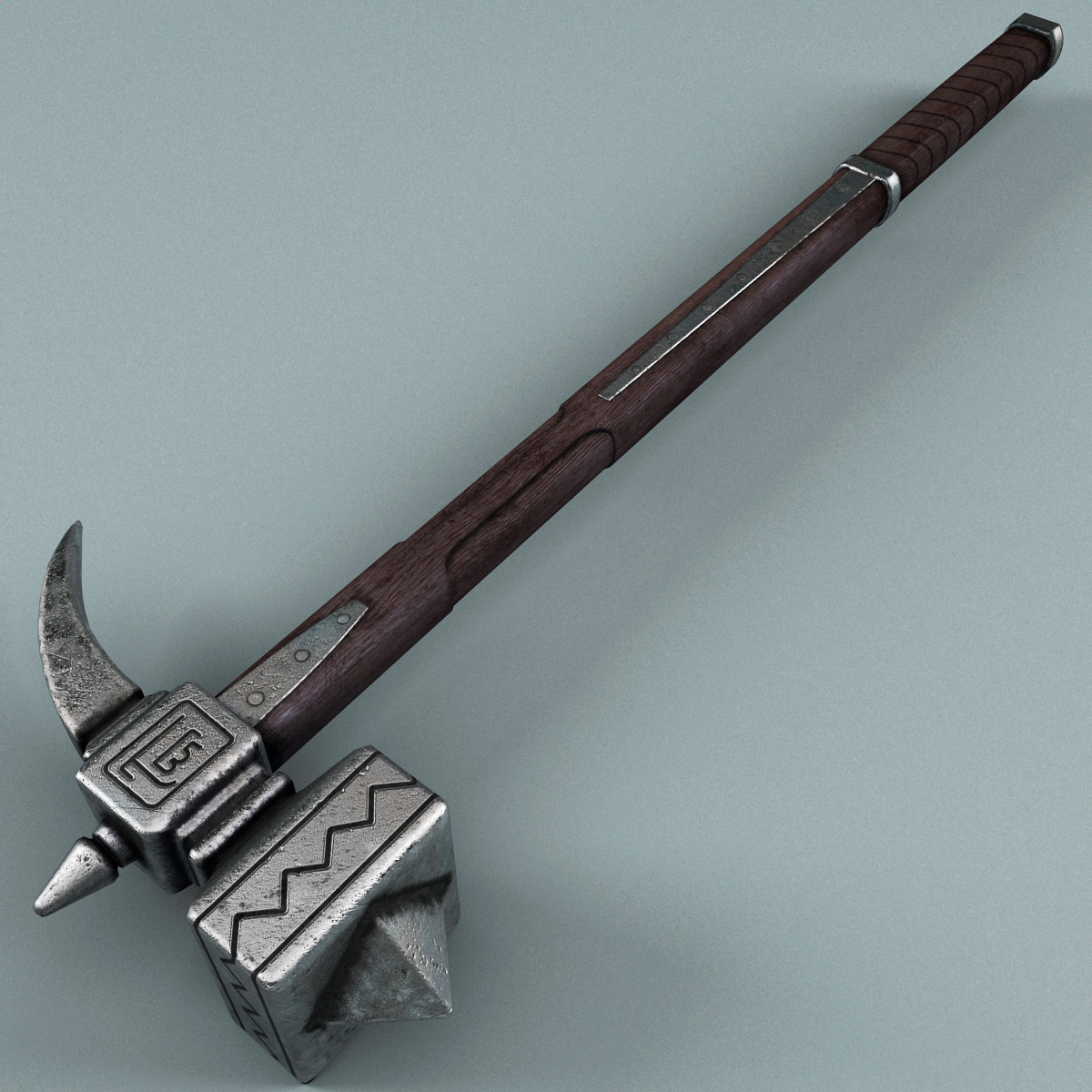 3d battle hammer model