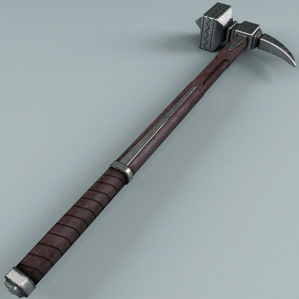 3d battle hammer model