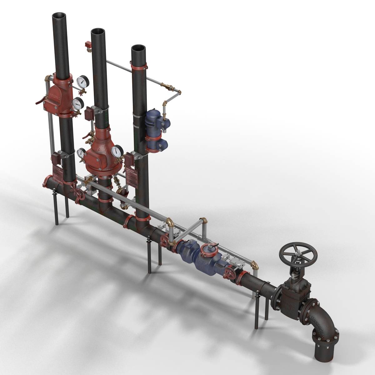 3d industrial pipes 2