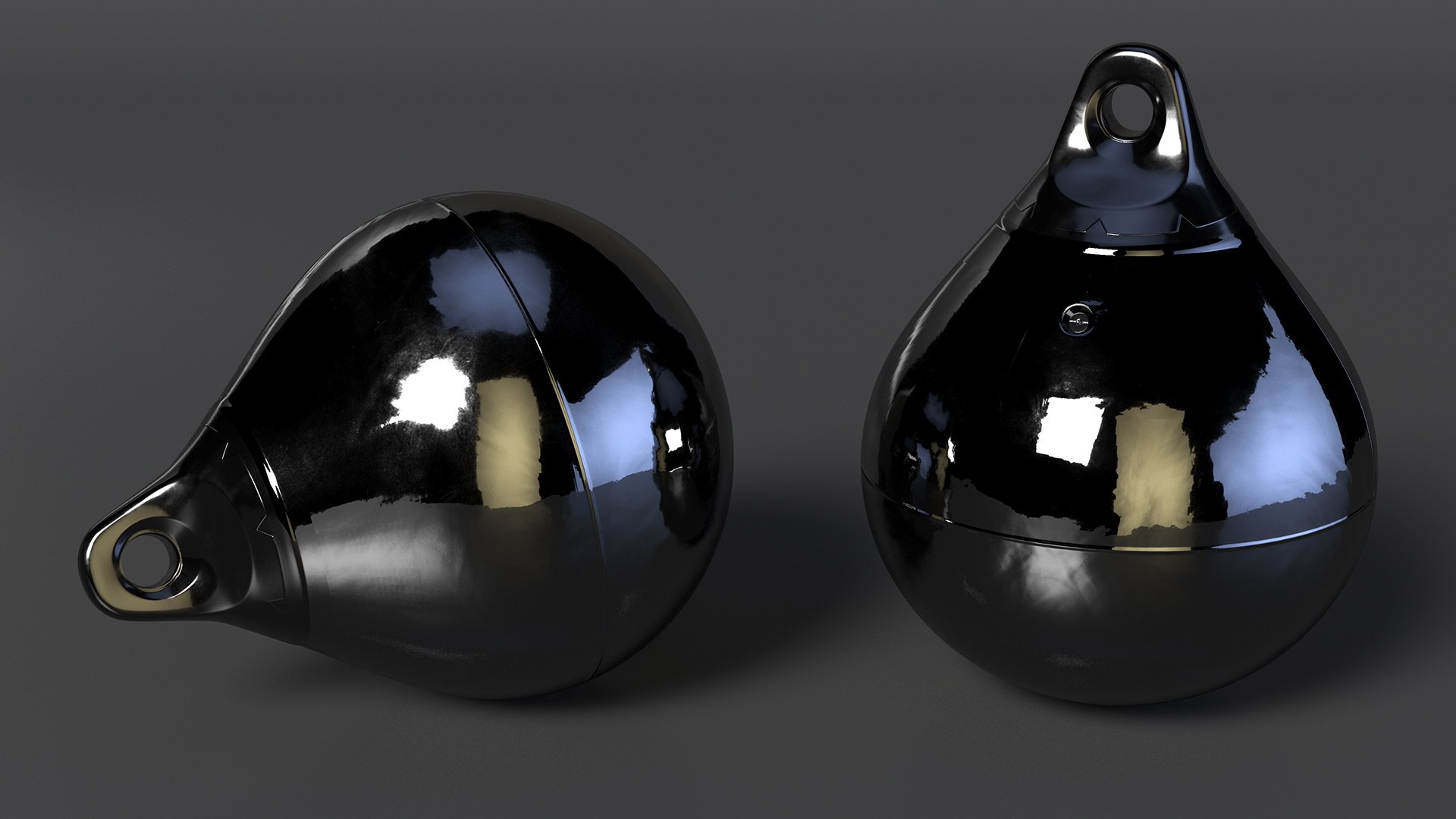 Polyform Black Buoy A4 3D Model - TurboSquid 2093457