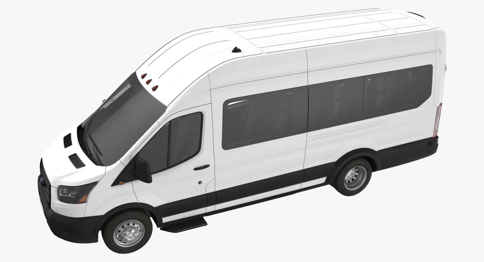 Ford Transit F350HD 2020 Bus 3D Model - TurboSquid 2027538