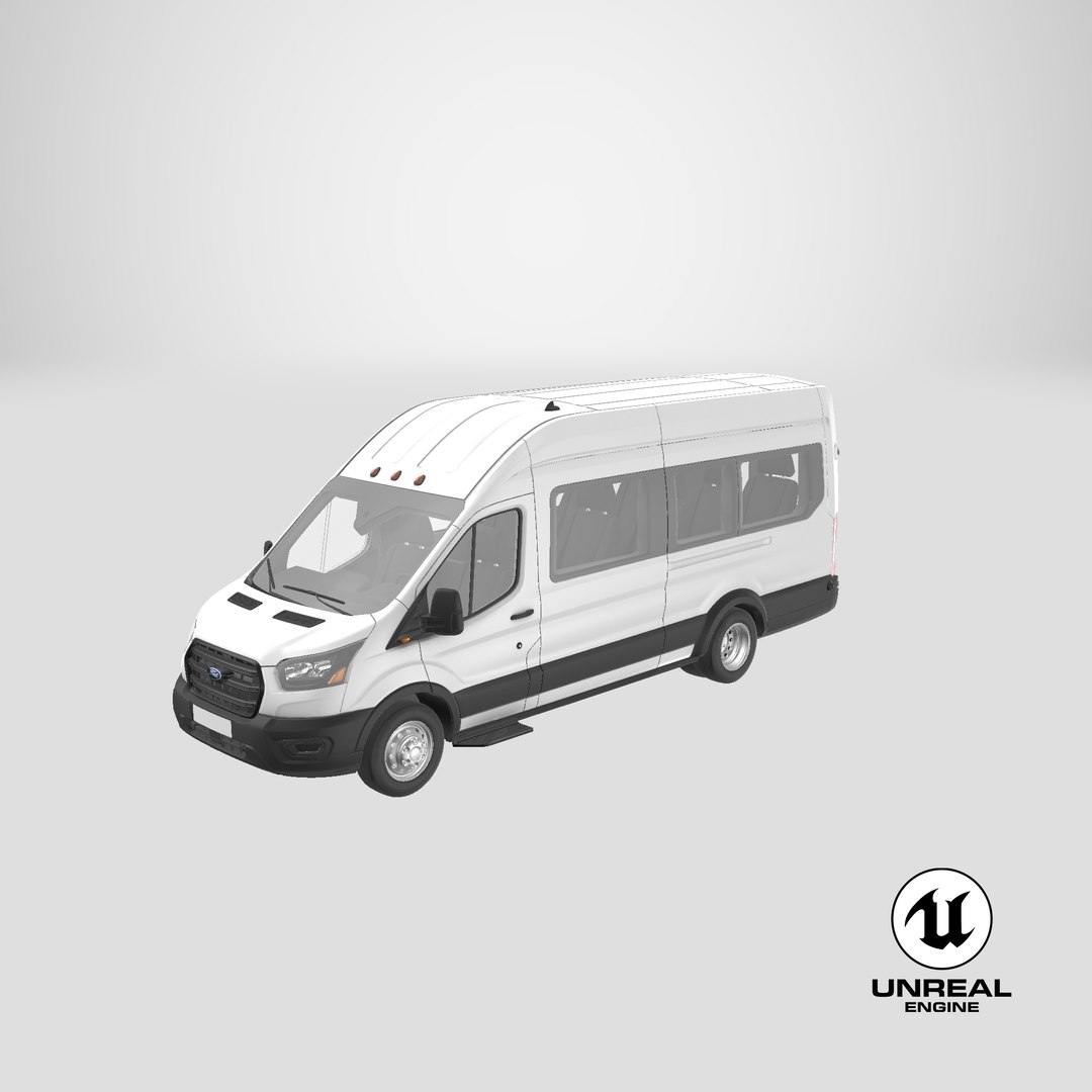 Ford Transit F350HD 2020 Bus 3D model - TurboSquid 2027538