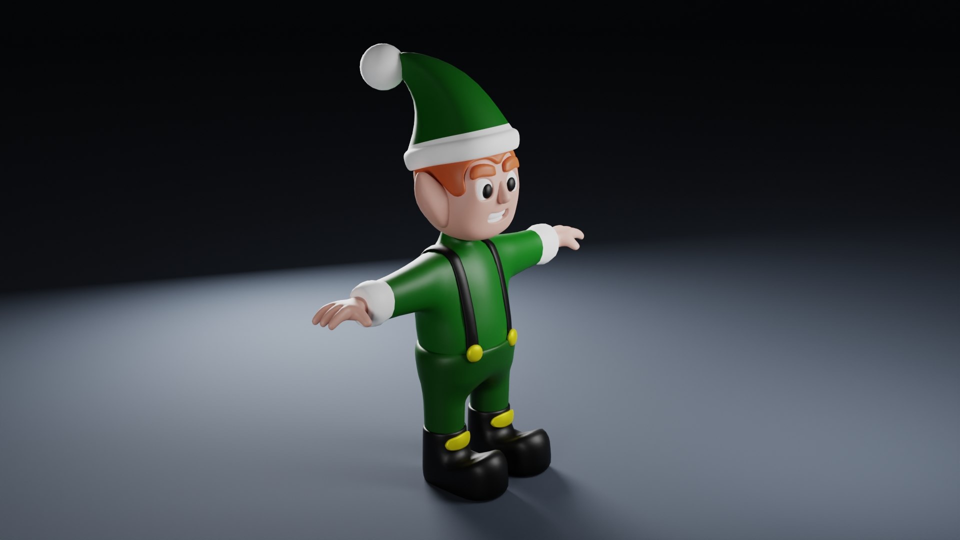 Toon Style Christmas Elf 3D Model - TurboSquid 1994831