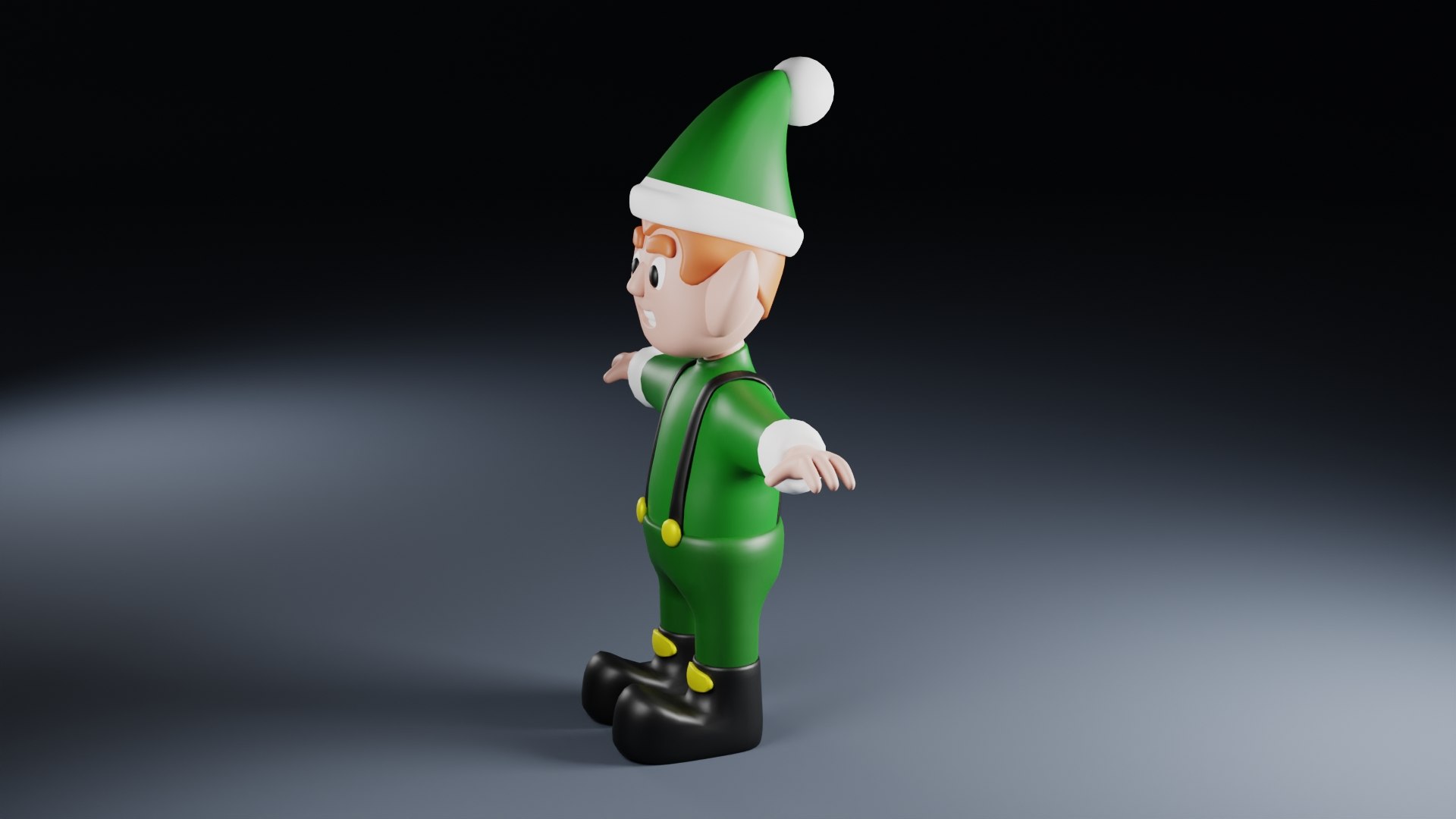 Toon Style Christmas Elf 3D Model - TurboSquid 1994831