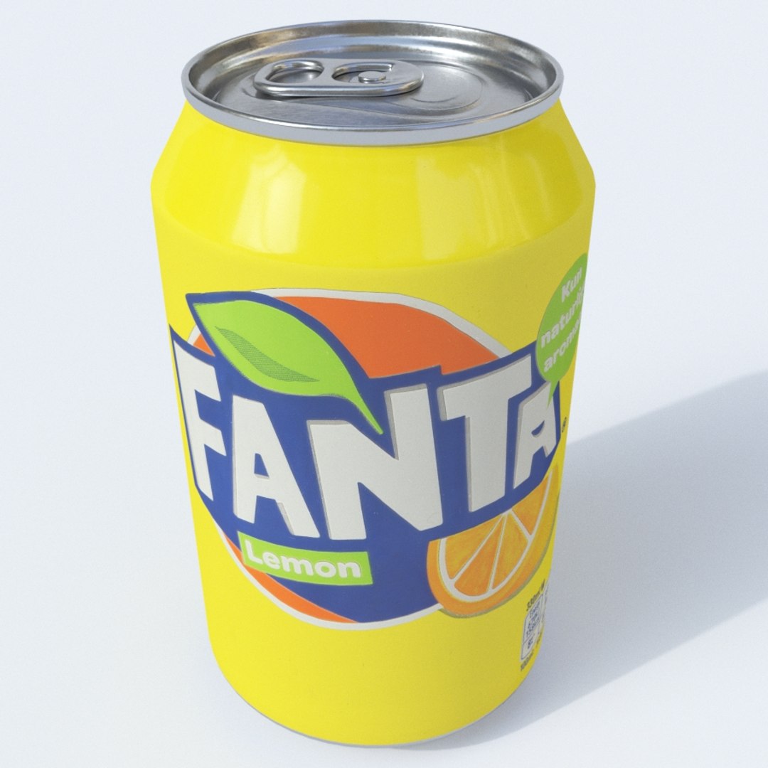 3D Model Softdrink Fanta Lemon - TurboSquid 1457987