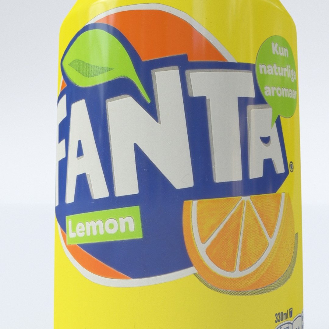 3D Model Softdrink Fanta Lemon - TurboSquid 1457987