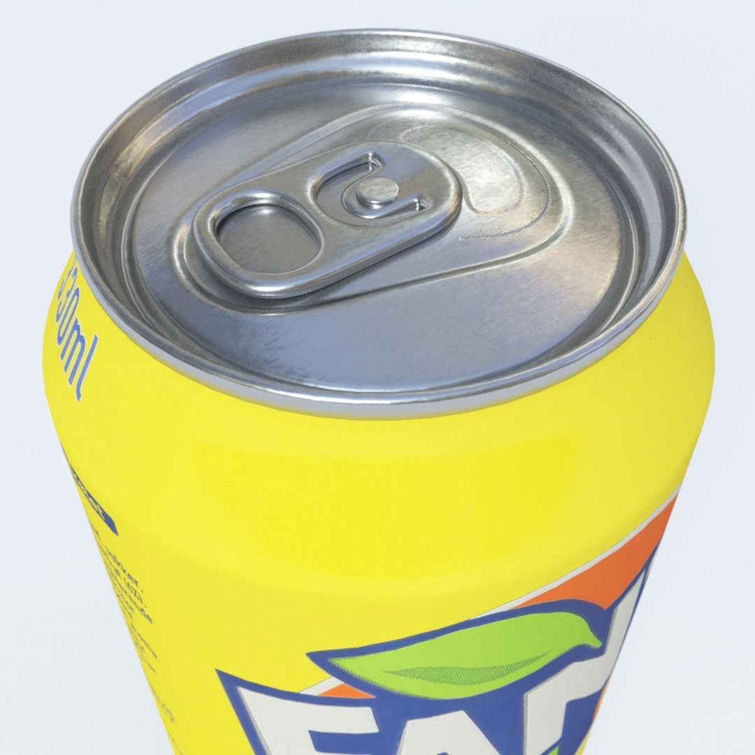 3D Model Softdrink Fanta Lemon - TurboSquid 1457987