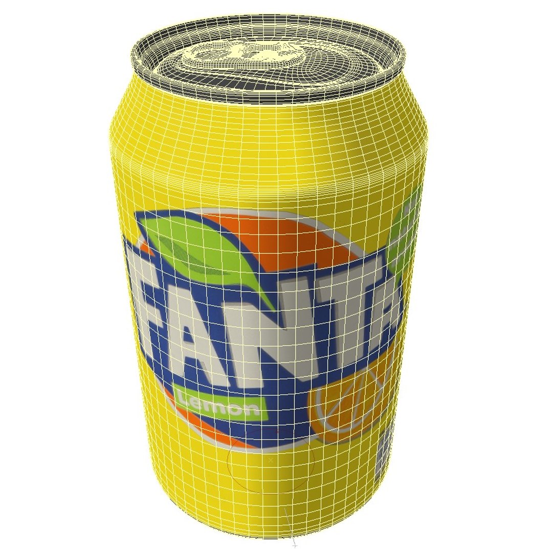 3D Model Softdrink Fanta Lemon - TurboSquid 1457987