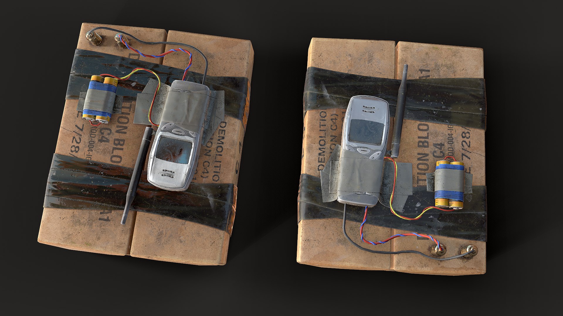 3D C4 Plastique Bomb - TurboSquid 2154293