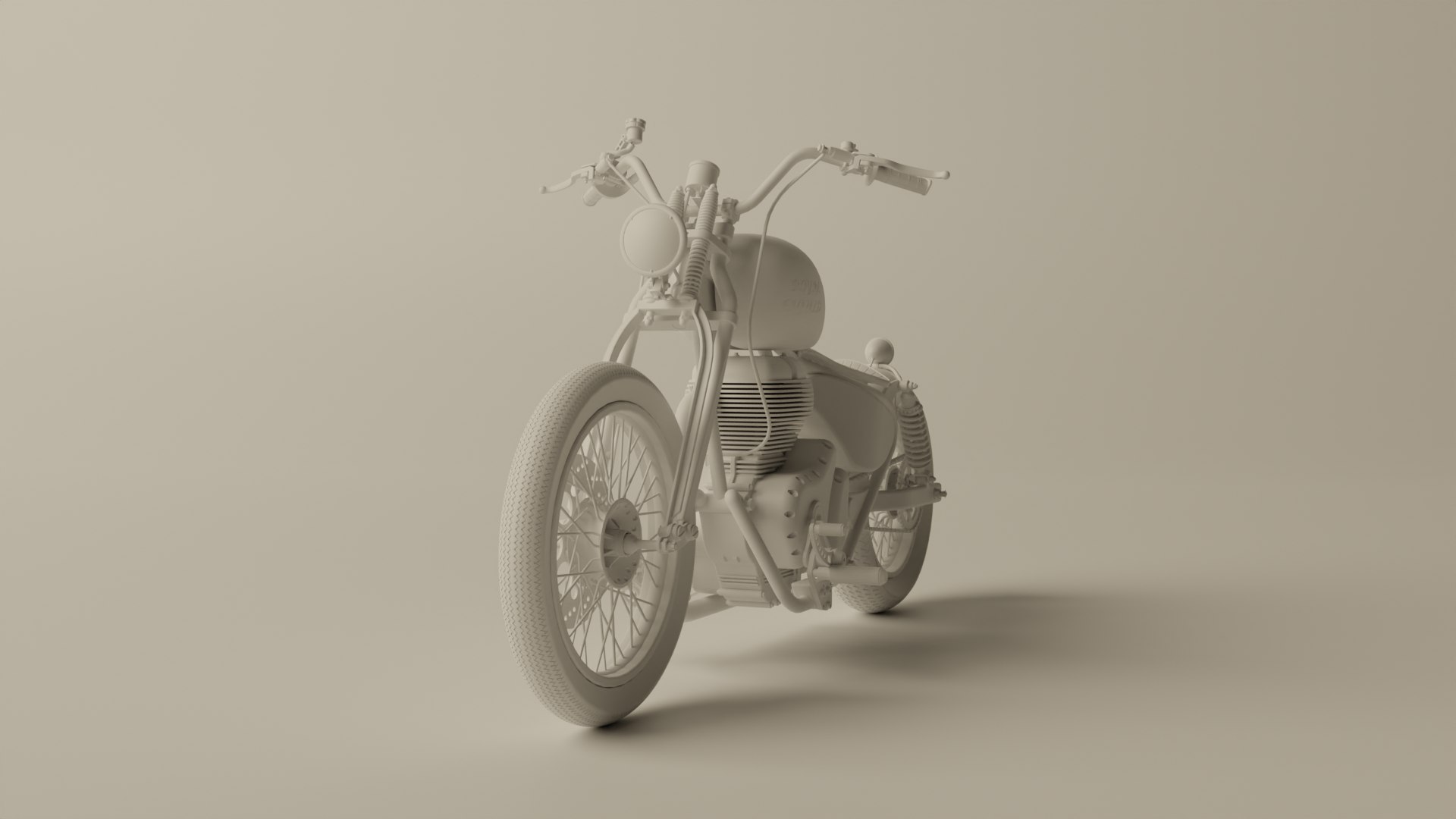 Custom Royal Enfield Chopper 3D - TurboSquid 2261720
