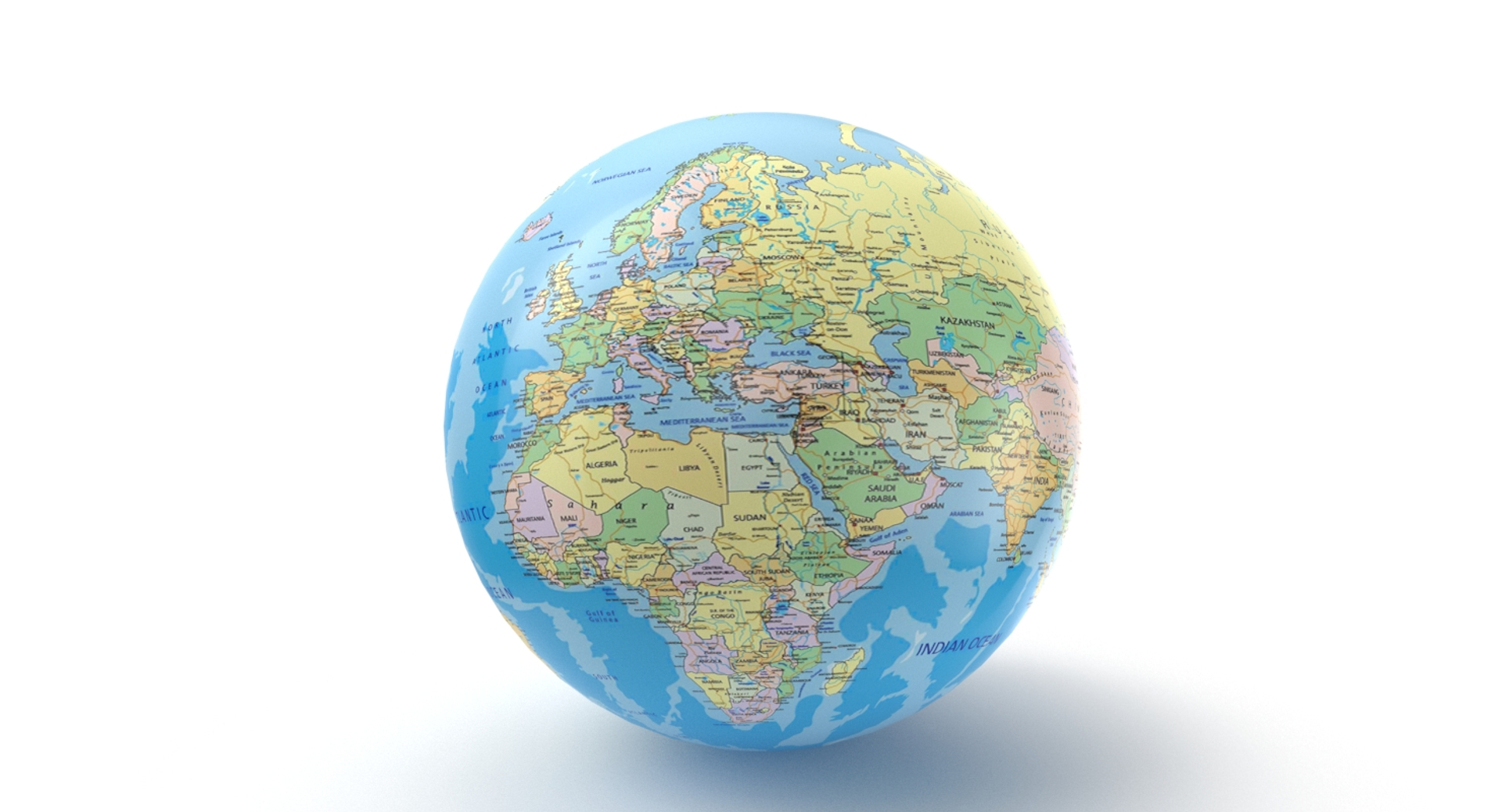 Geopolitical Globe 3D Model - TurboSquid 1426591