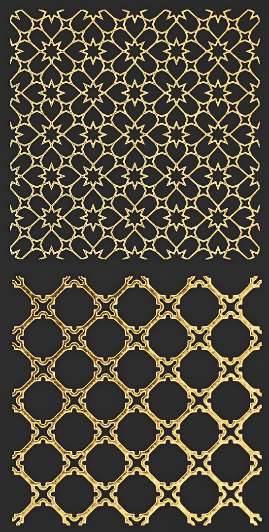 Golden Lattice Model - TurboSquid 1213772