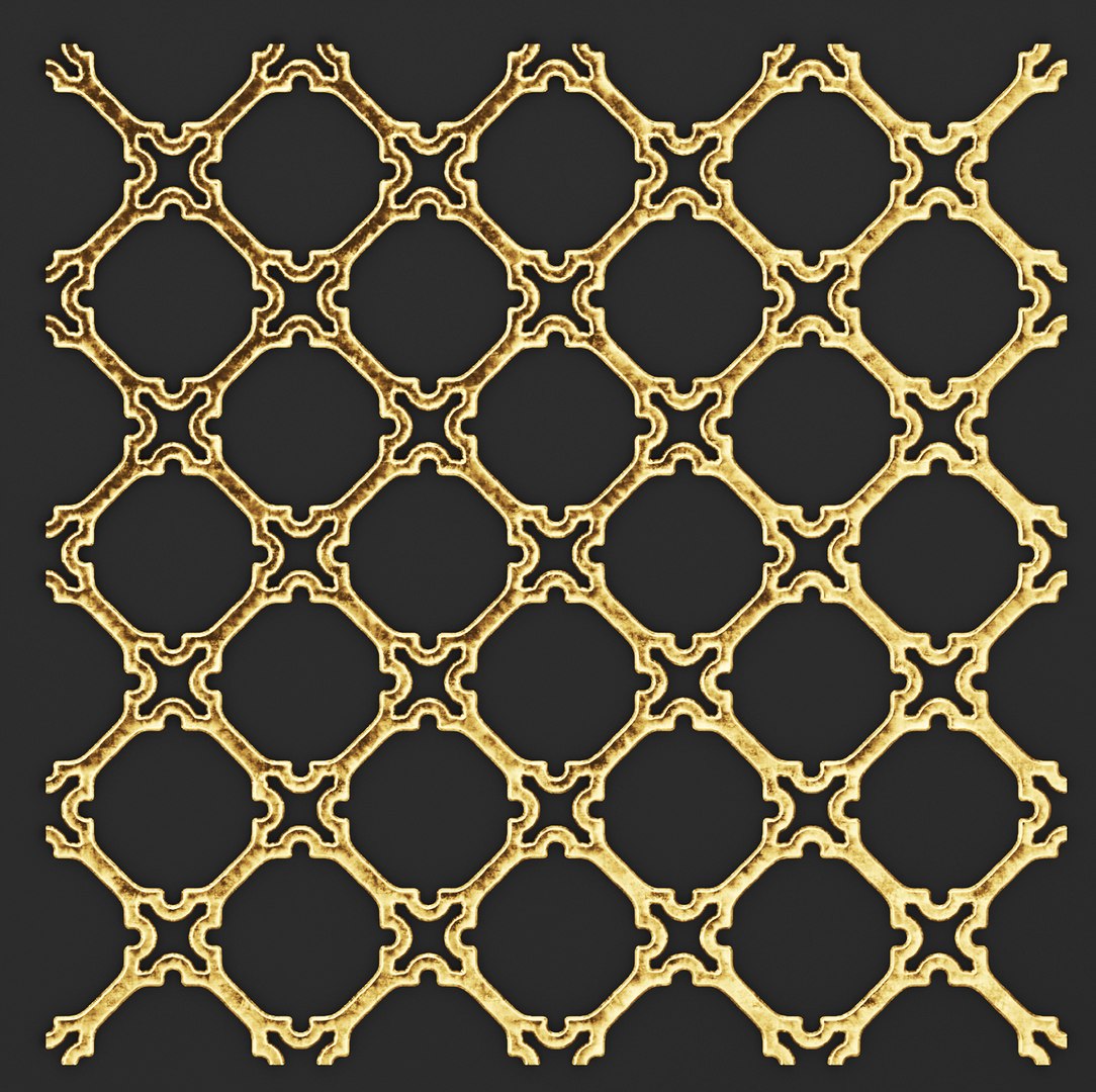 Golden Lattice Model - TurboSquid 1213772