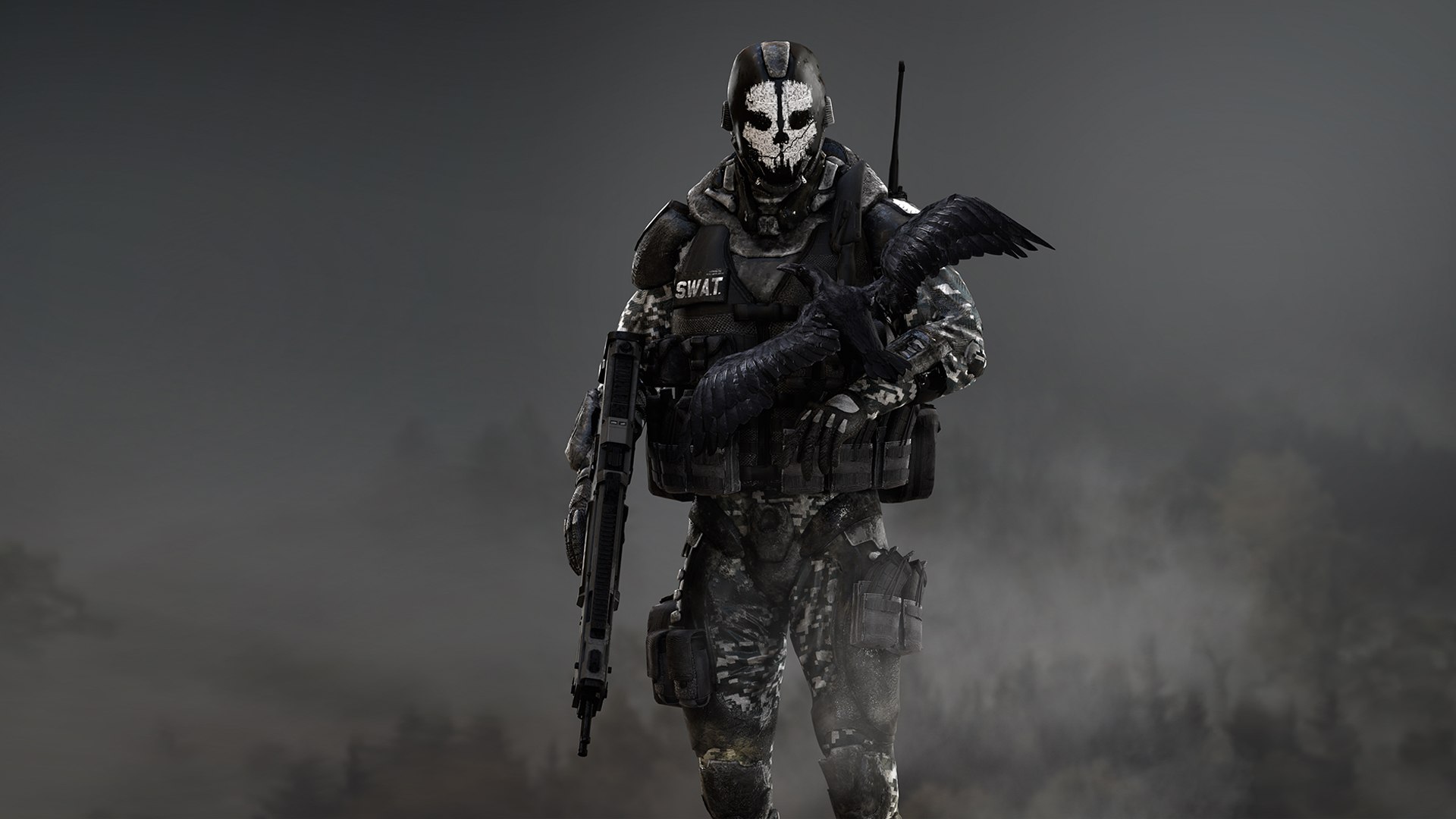 3D Sci Fi Ghost Soldier Model - TurboSquid 2400681