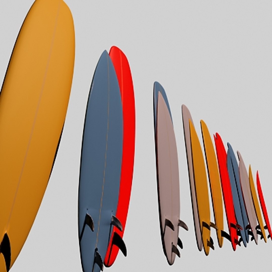 3d Model Surf Boards