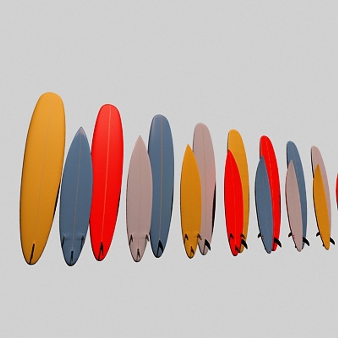 3d Model Surf Boards