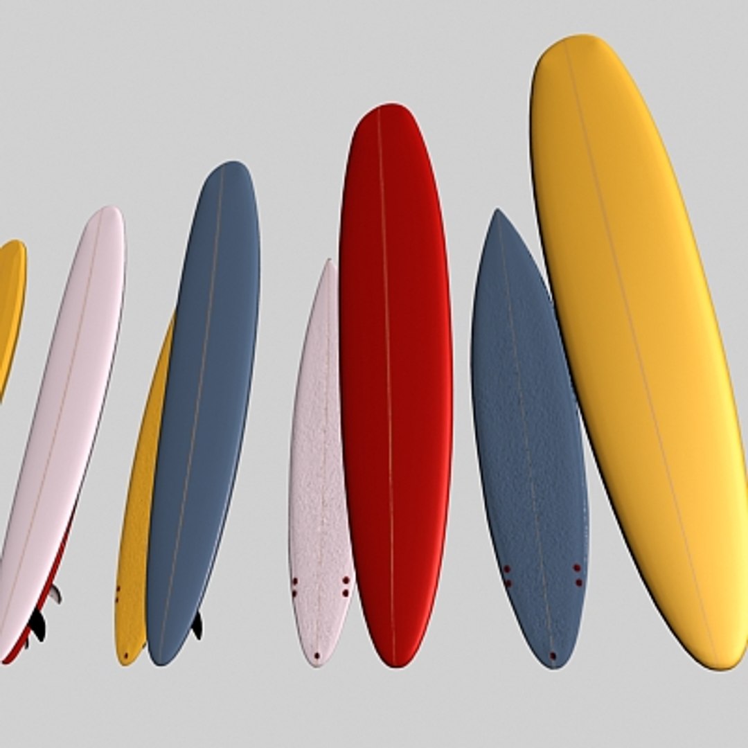 3d Model Surf Boards