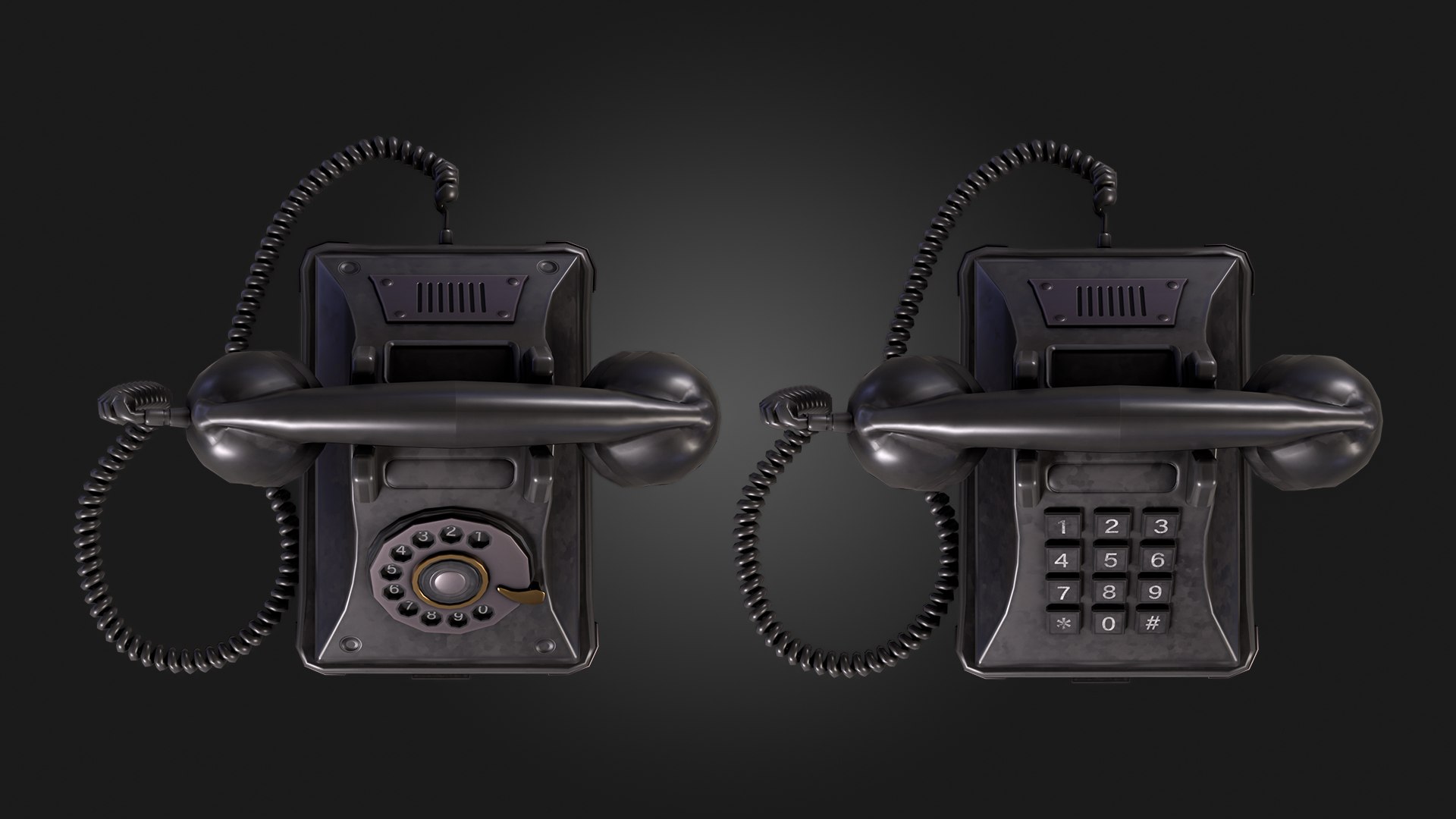3D Old Phone - TurboSquid 2252509