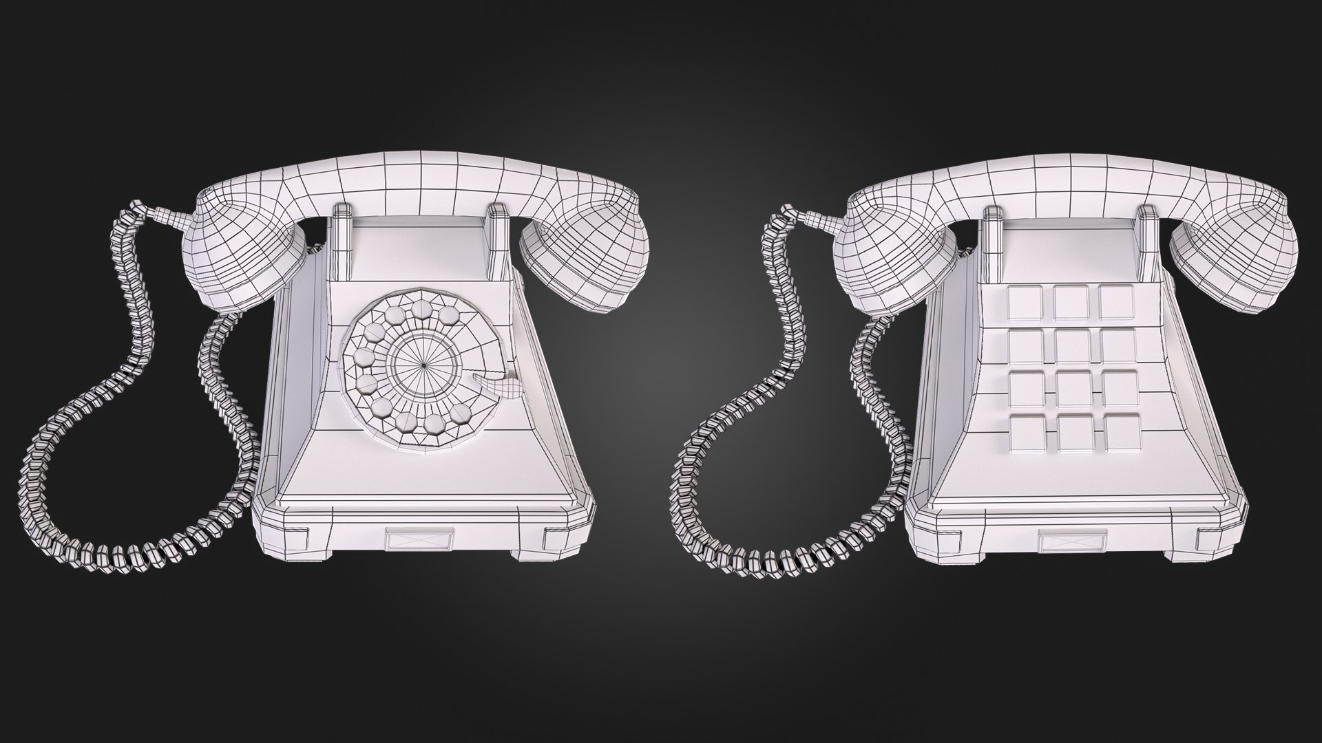 3D Old Phone - TurboSquid 2252509