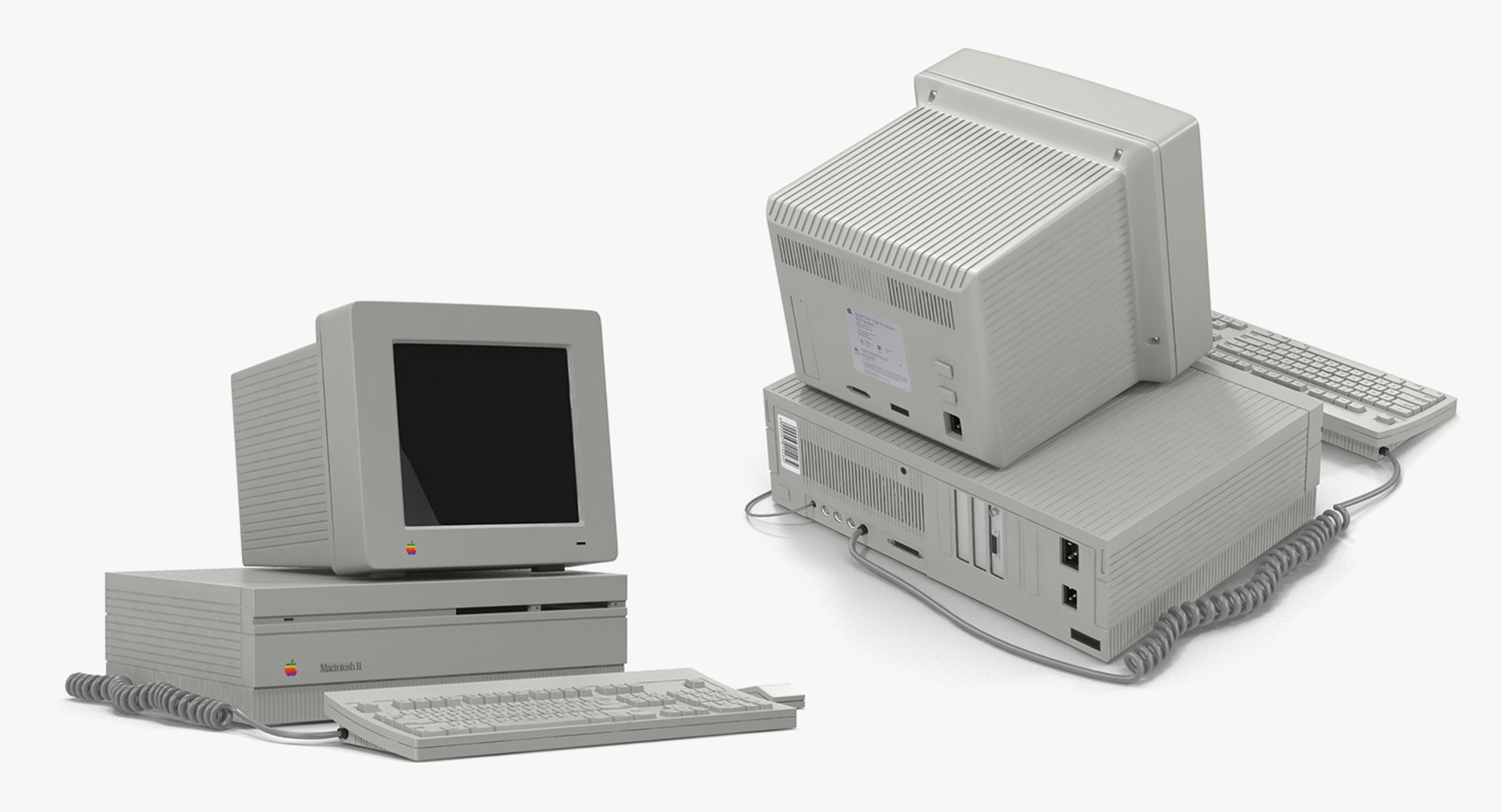 Retro Apple Computers Collection 3 model - TurboSquid 2068448