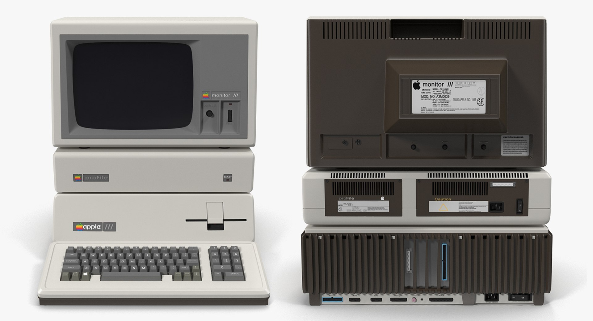 Retro Apple Computers Collection 3 model - TurboSquid 2068448