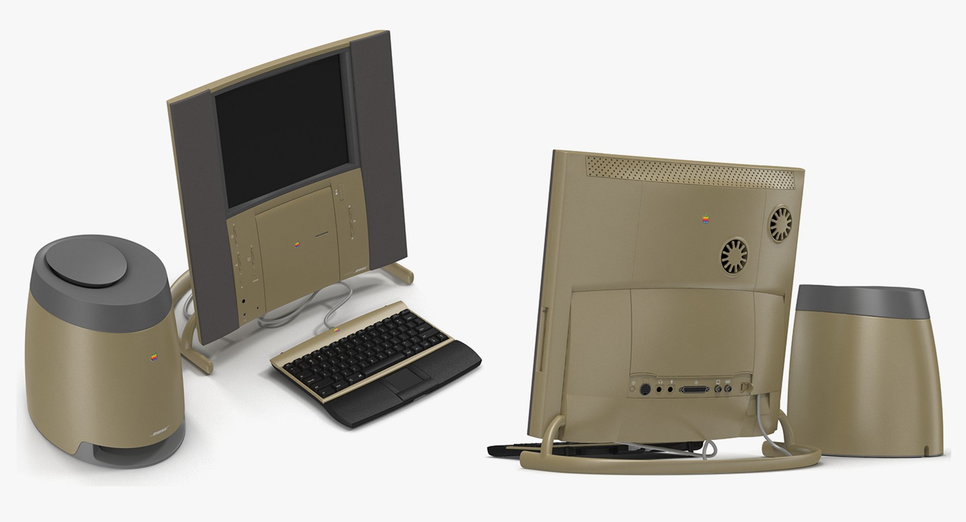 Retro Apple Computers Collection 3 model - TurboSquid 2068448