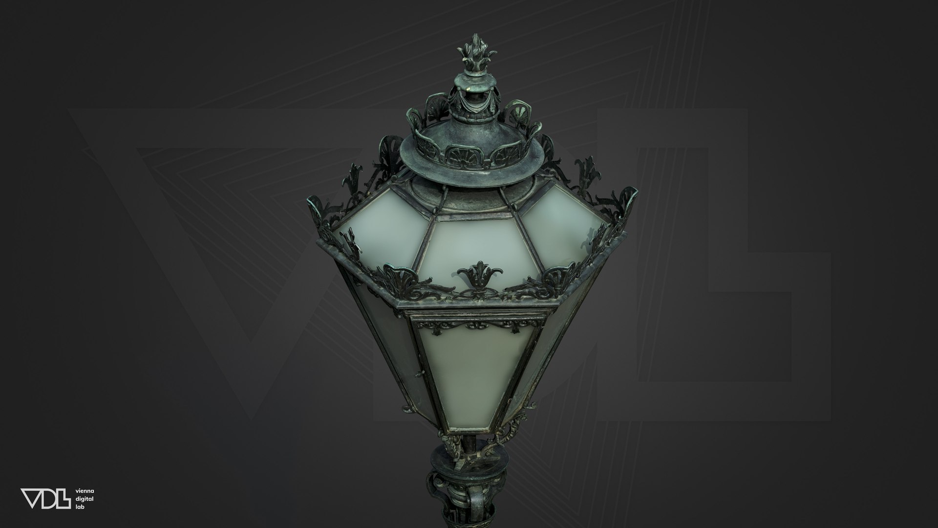 3D Old Imperial Street Lamp And Park Bench From Austrian Palace ...