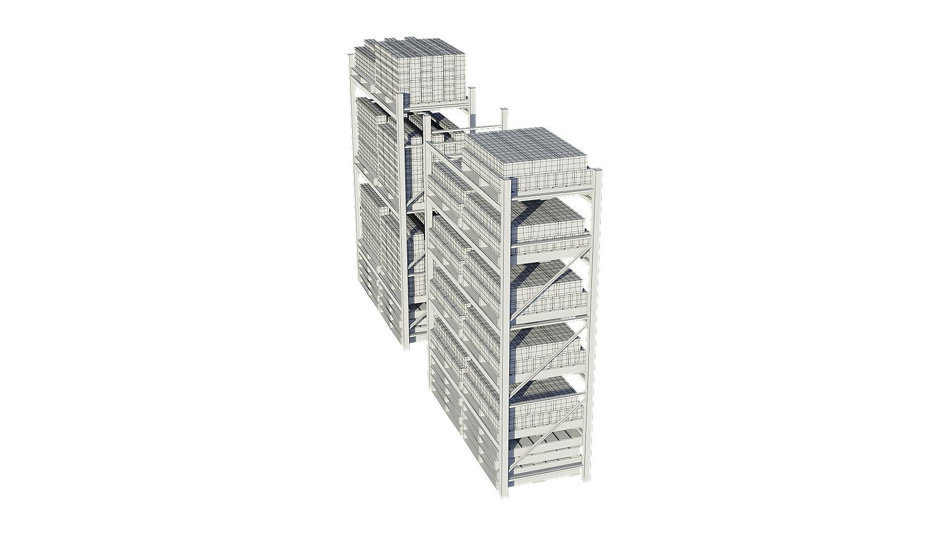 Warehouse Racking 3D Model - TurboSquid 1806234