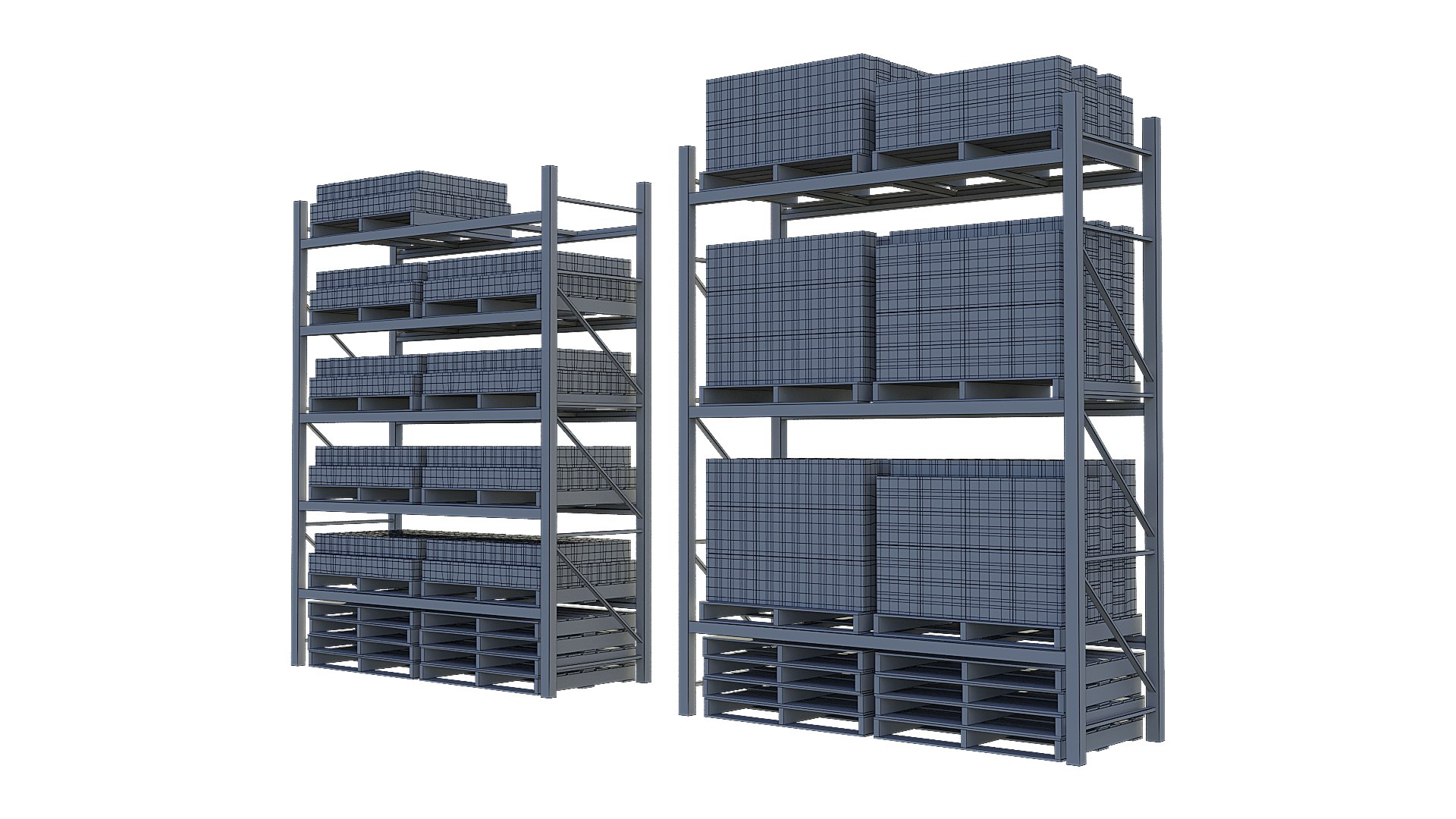 Warehouse Racking 3D Model - TurboSquid 1806234