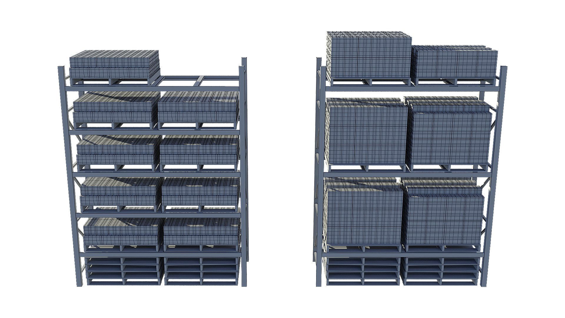 Warehouse Racking 3D Model - TurboSquid 1806234