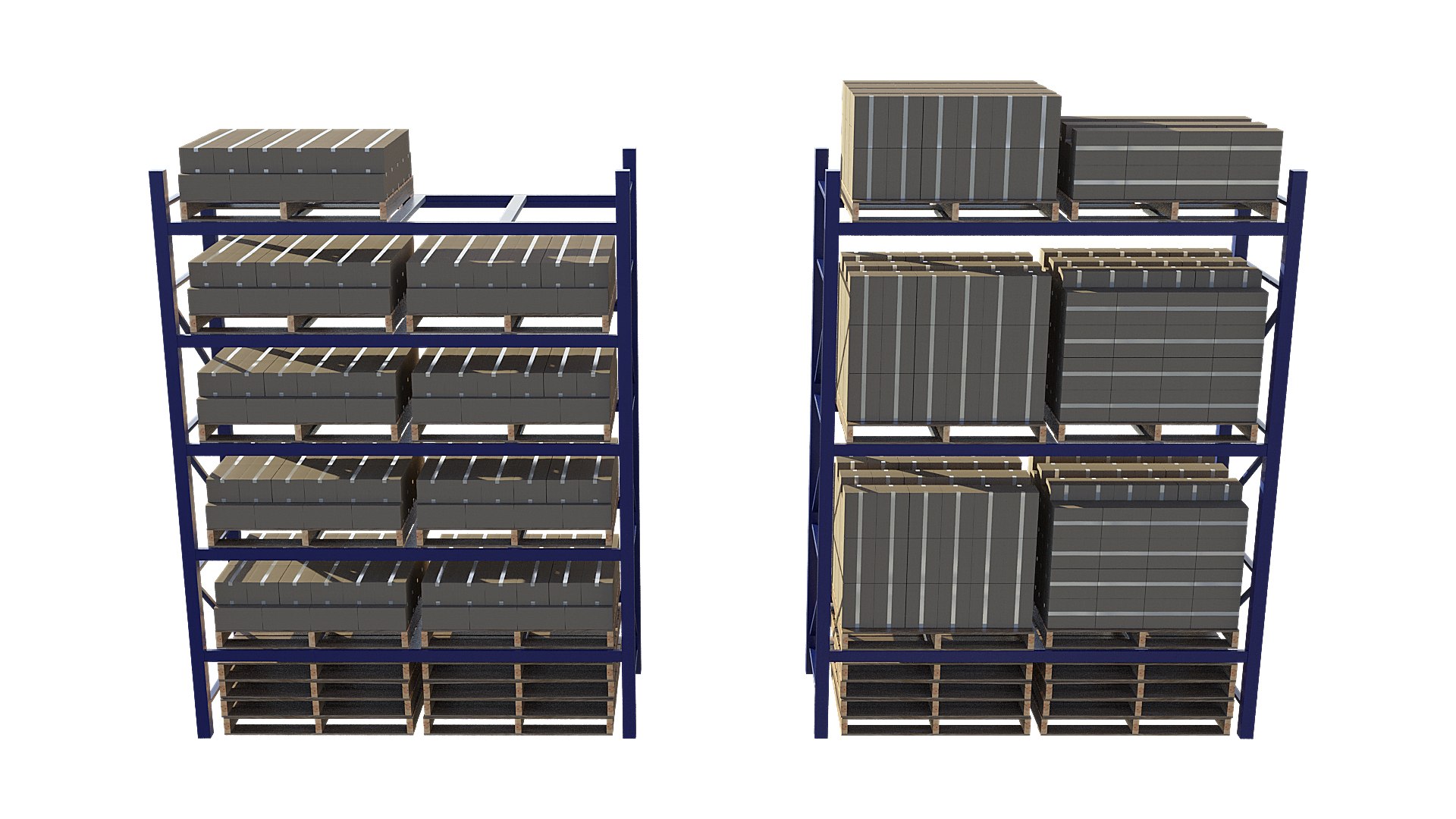 Warehouse Racking 3D Model - TurboSquid 1806234