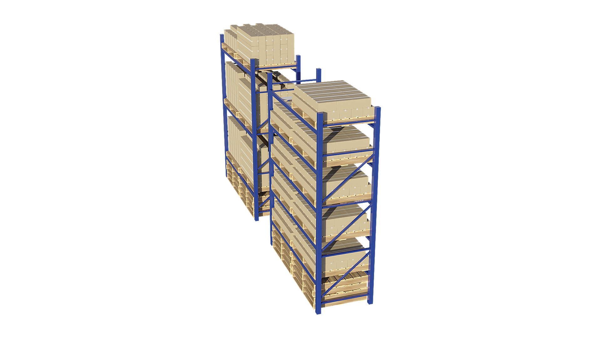Warehouse Racking 3D Model - TurboSquid 1806234