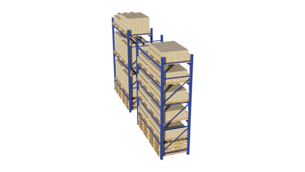 Warehouse Racking 3D model - TurboSquid 1806234