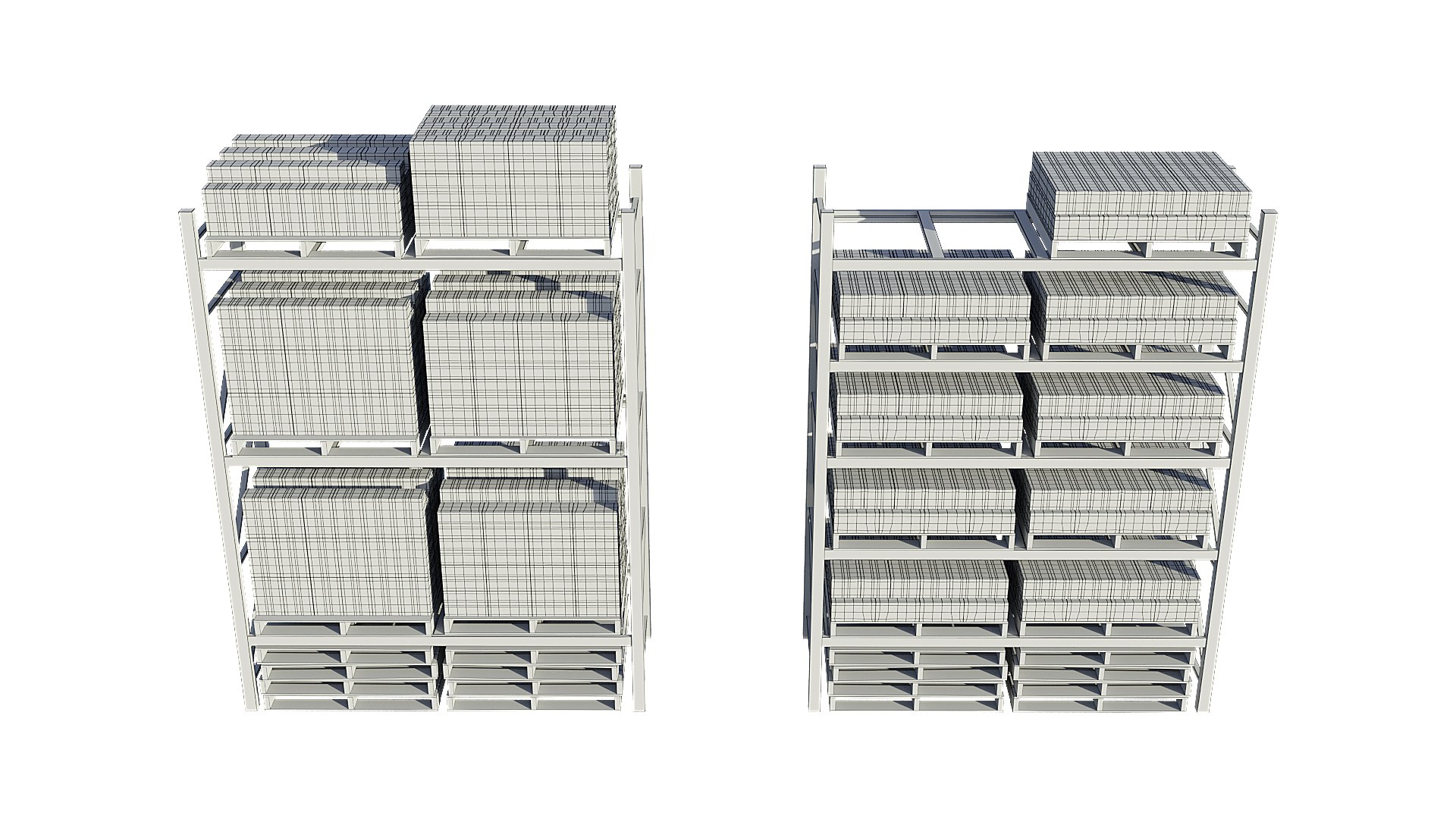 Warehouse Racking 3D Model - TurboSquid 1806234